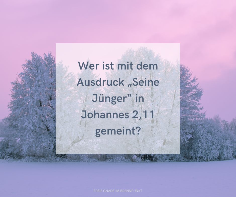 Der Moment, in dem die Jünger Jesu zum ersten Mal an Ihn glaubten ...