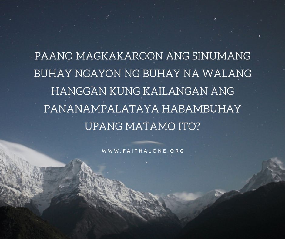 Kailangan Pa Ba Nating Hintaying Mamatay Bago Matamo Ang Buhay Na ...