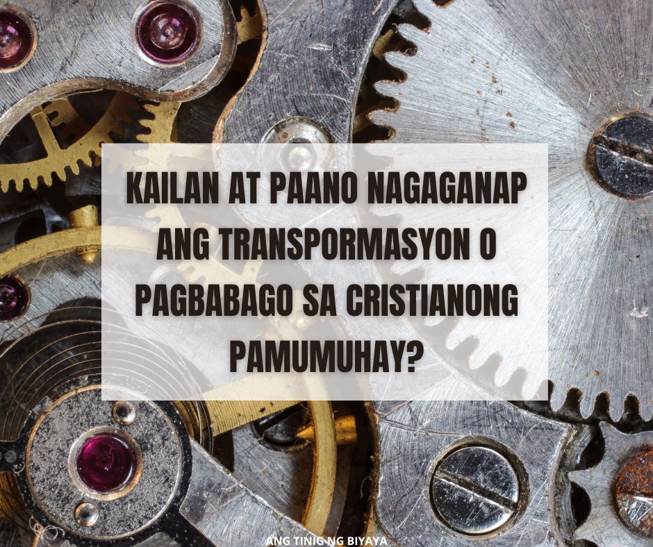 Tayo Ba Ay Nabago Nang Tato Ay Ipanganak Nang Muli? – Grace Evangelical ...