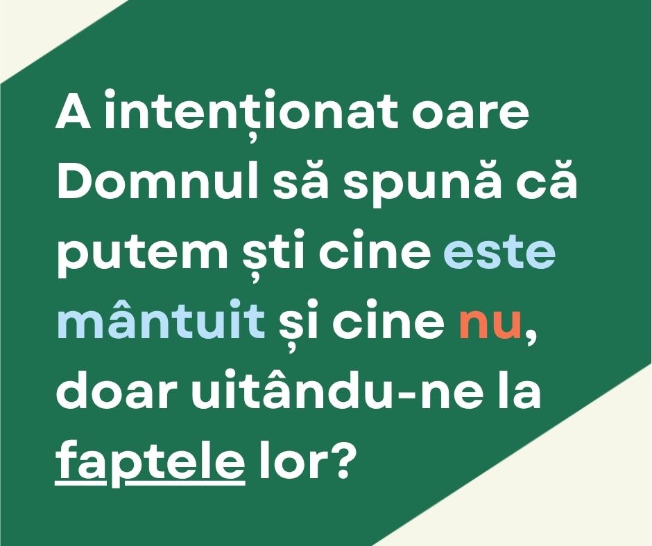 Ce înseamnă pomul bun care face roade bune și cel rău care face roade ...